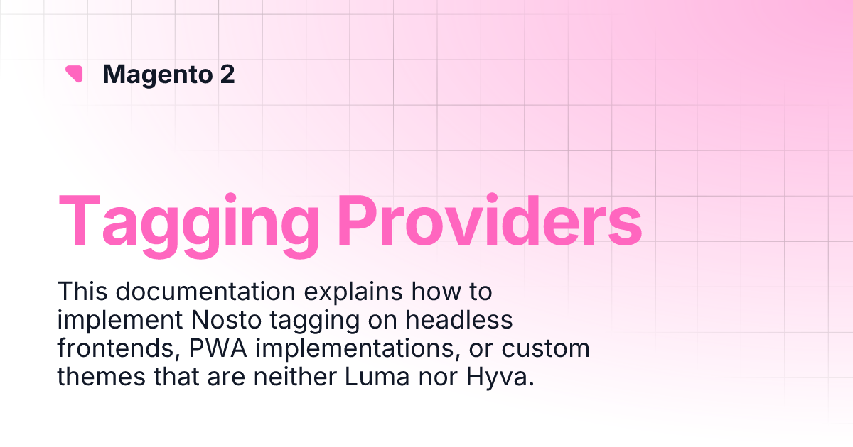 Tagging Providers | Magento 2